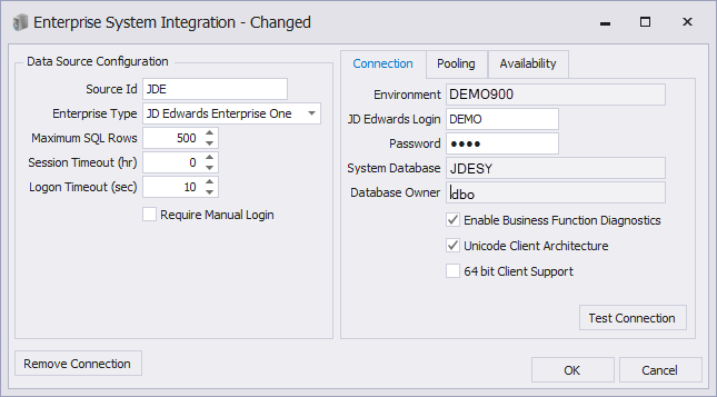RFgen To Oracle JD Edwards Configuration Guide