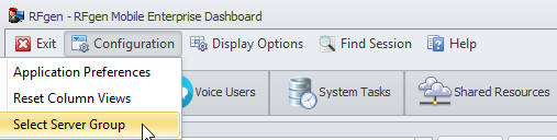 Configure Dashboard Host (RFgen Server) Connection